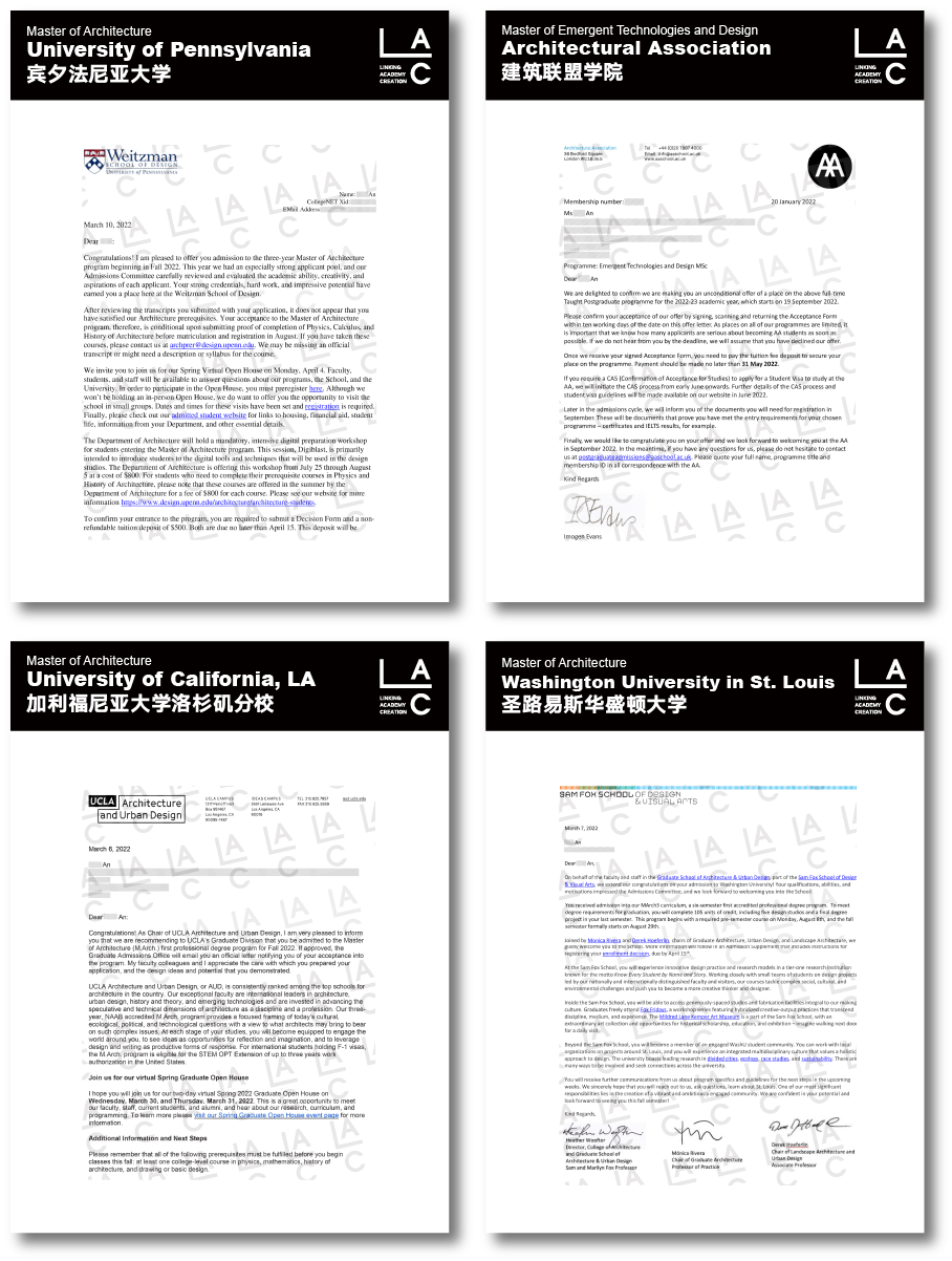 经验谈 No.60 | 宾大、AA、UCLA、WUSTL等8封offer get！跳出自己的井，30+跨专业建筑师挑战绝望！